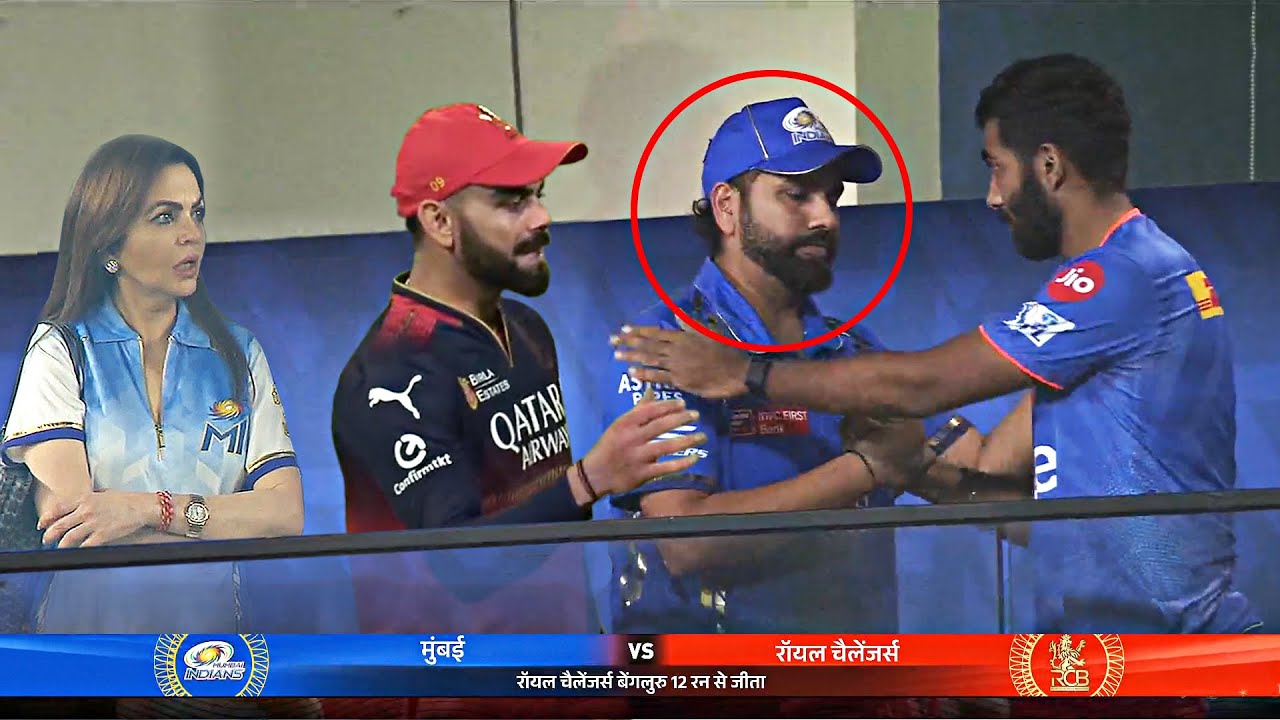 Virat Kohli heart winning Gesture for Crying Rohit Sharma after MI Loss ...