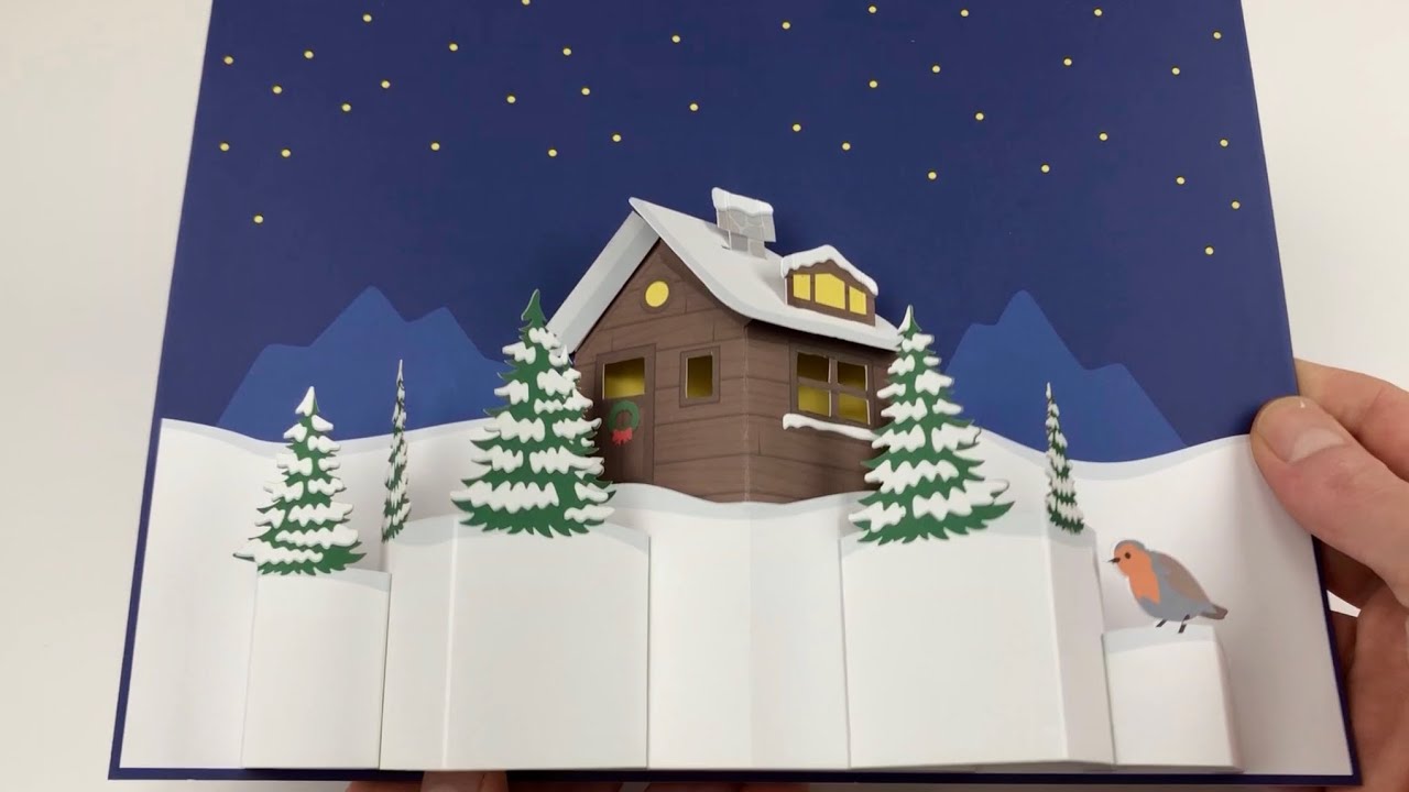 Christmas Pop-up card for The Movable Book Society - YouTube