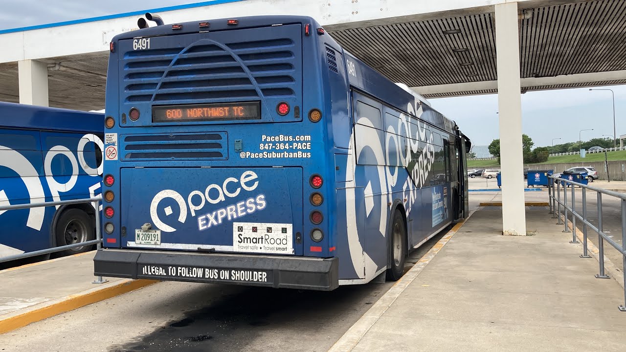 Pace 2015 Eldorado National Axess BRT Bus Ride Bus 6491 on Route 603 ...