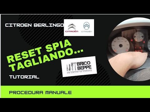Reset spia tagliando Citroen Berlingo - YouTube
