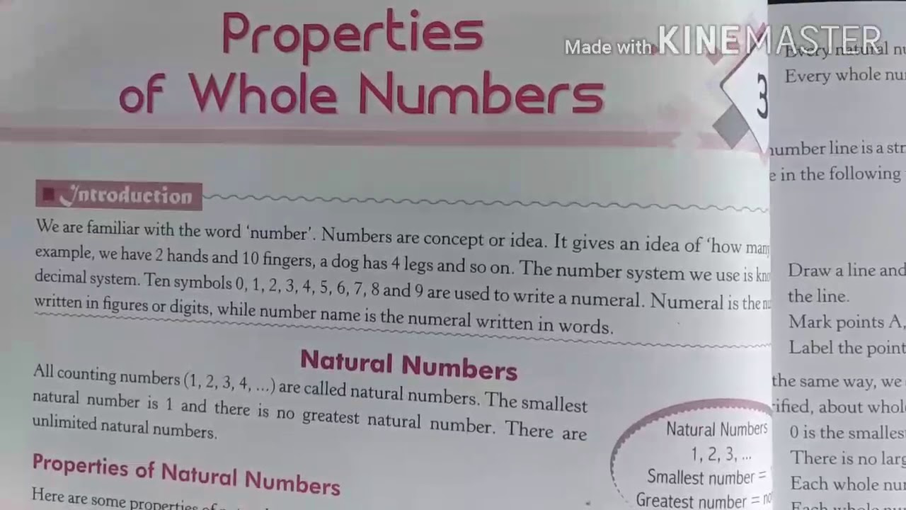 Properties Of Whole Number Class 6th YouTube Properties Of Whole Number Class 6th YouTube
