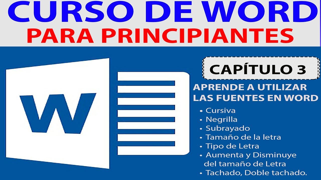 2020 !!PRINCIPIANTES - CURSO BASICO DE MICROSOFT WORD - CAP 3 - YouTube