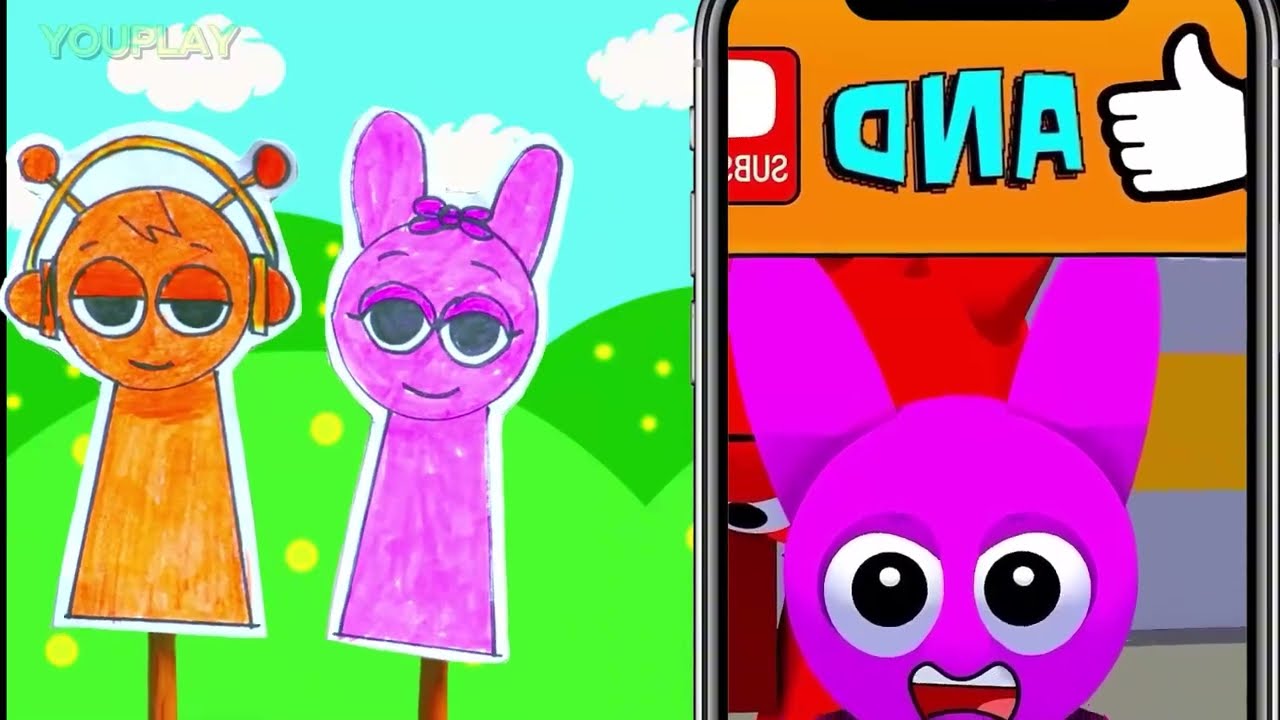 Sprunki Incredibox Simon and Pinki React to Funny Moment from Cartoons ...