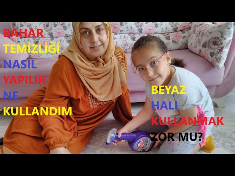 Bahar temizliği nasıl yapılır/Beyaz halı kullanmak zormu? Sohbet eşliğinde temizlik vlog/ne kulandım