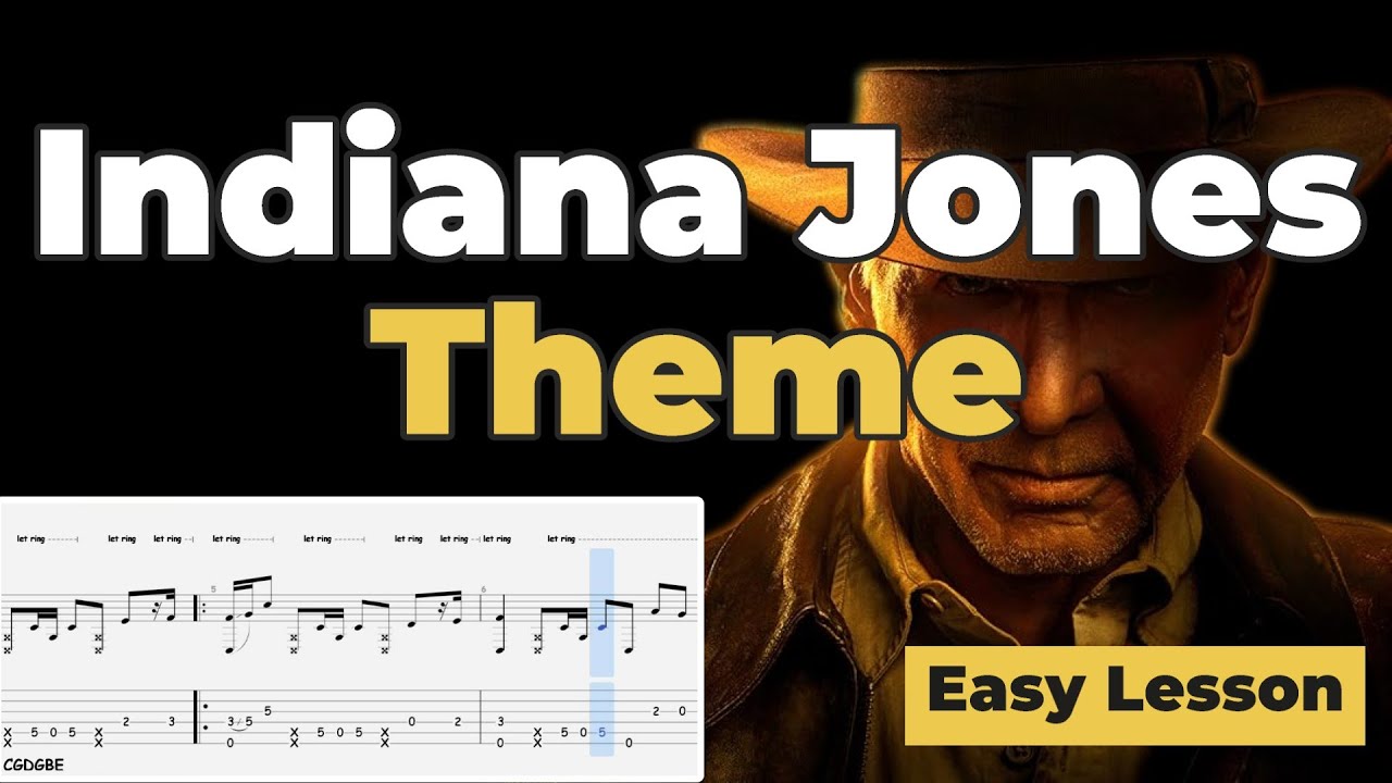Indiana Jones Theme – Easy Fingerstyle Guitar Tutorial + TABs (John ...