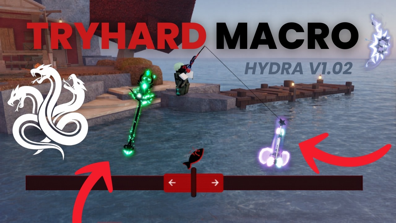 How to MACRO the Tryhard Rod By Repetitives | Fisch Hydra V1.02 - YouTube