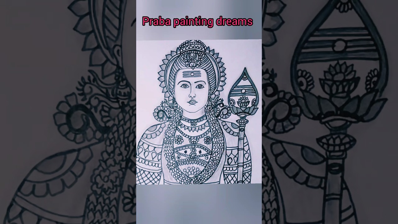 how to draw Lord Murugan drawing #lord #murugan #drawing - YouTube