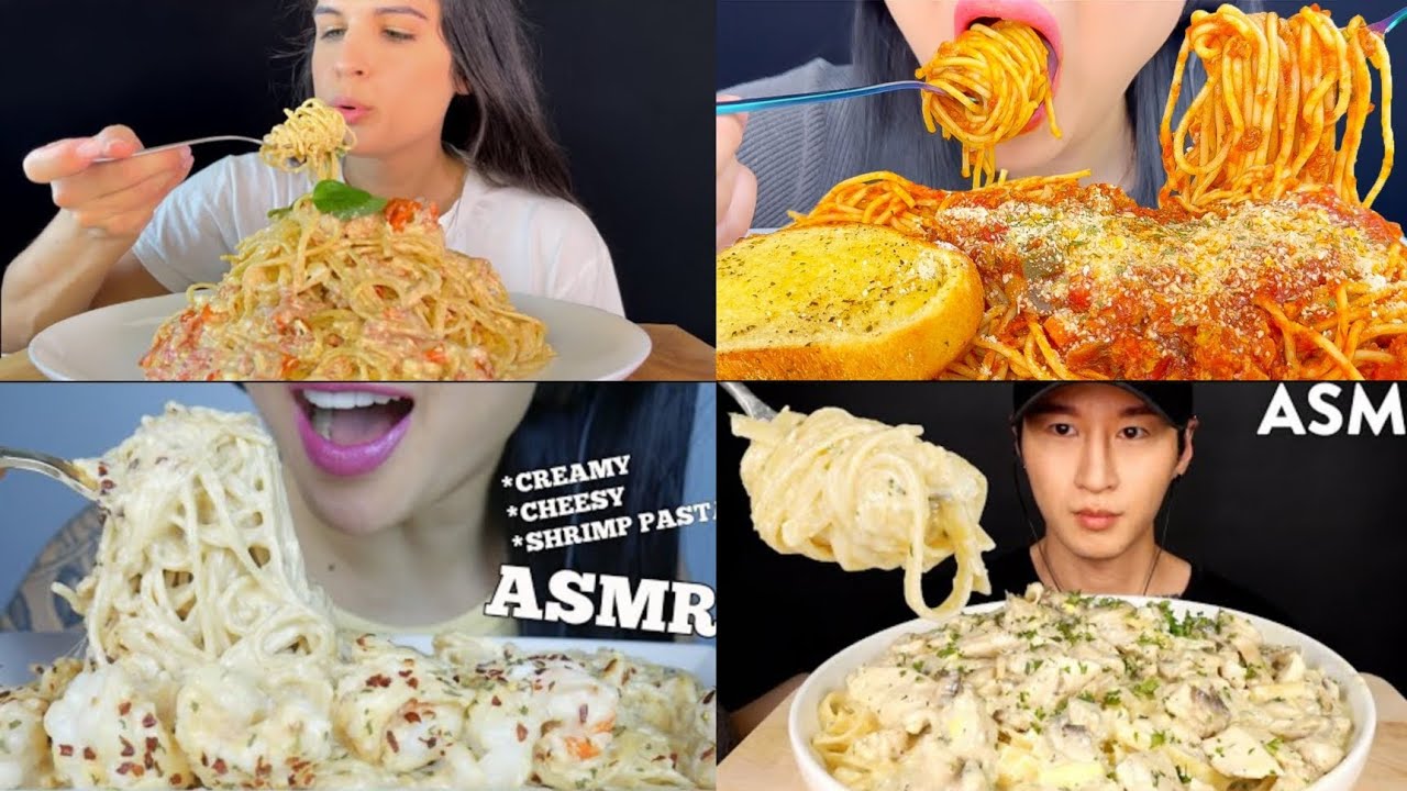 ZACH CHOI ASMR PHAN SAS ASMR AND ASMeRi EATS EATING PASTA MUKBANG ...