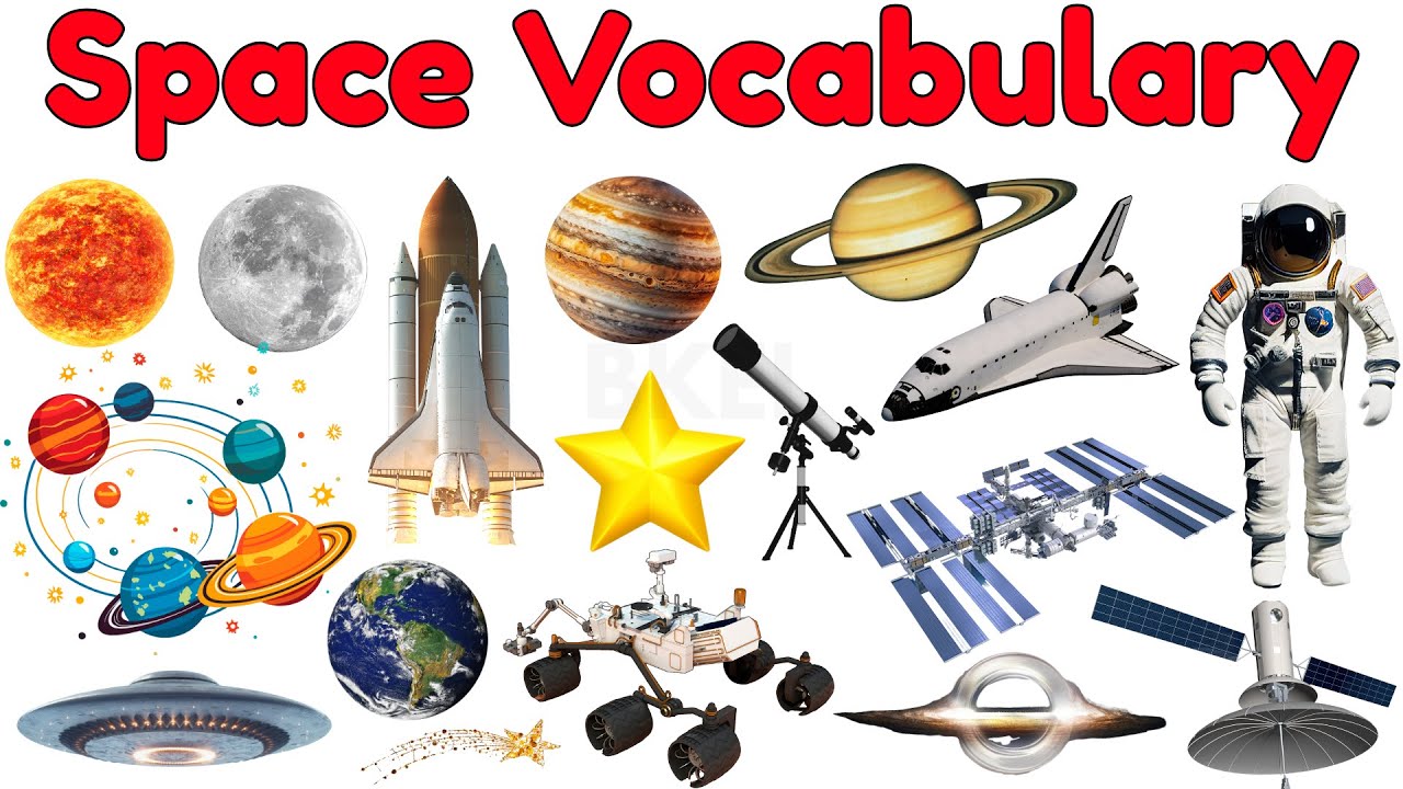 20 Space Vocabulary Words 🌌 | Planets, Astronauts, Rockets & More ...