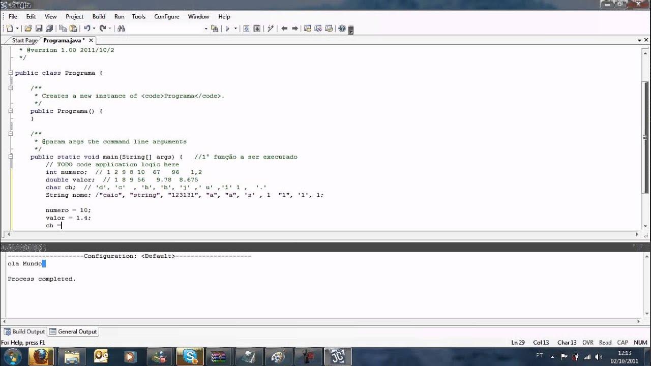 Java - Variáveis e Concatenação de strings em Java - YouTube
