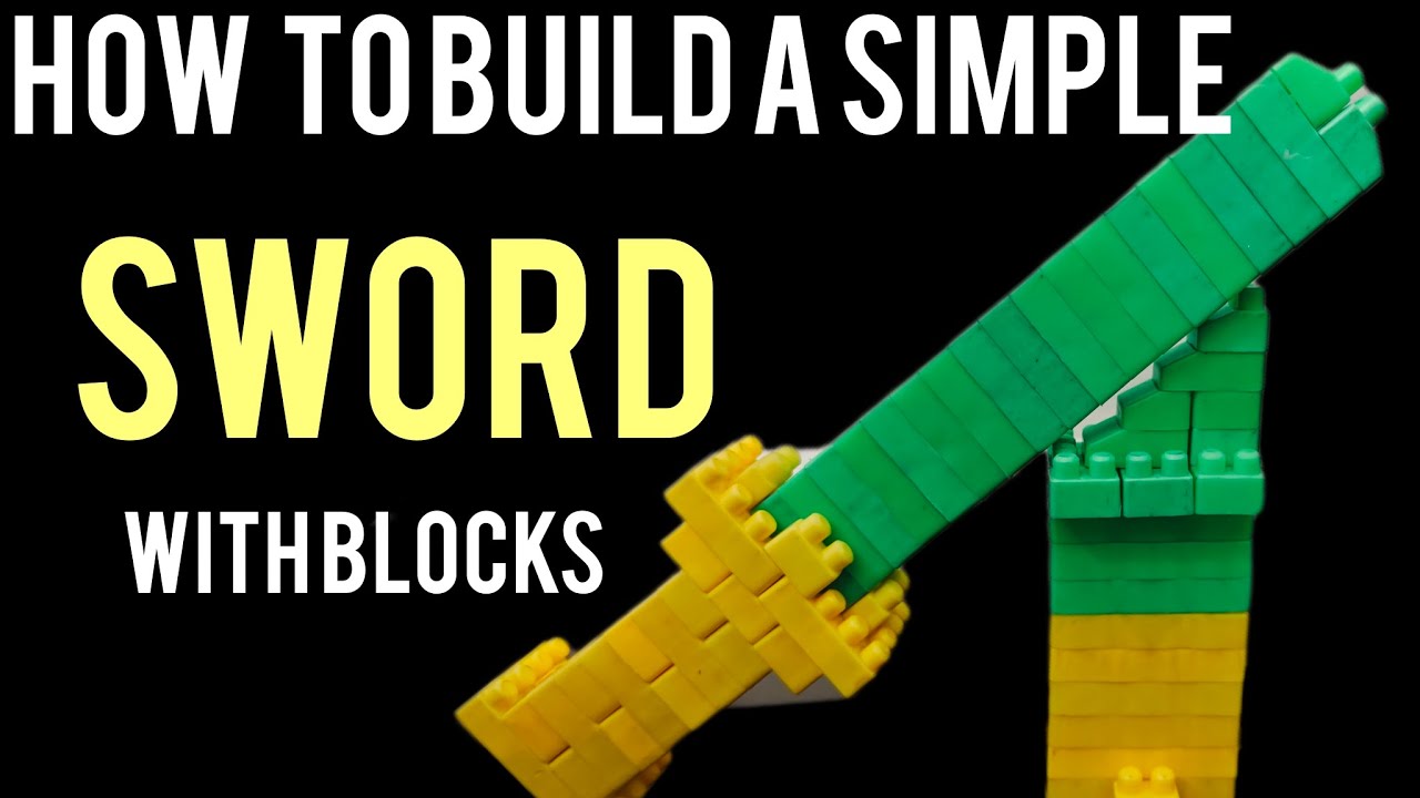 How to Build a Simple Sword with Blocks #blocks #lego # ...
