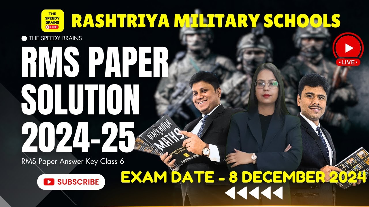 Live @3:00PM - RMS Paper Solution Military School Paper Solution Paper ...