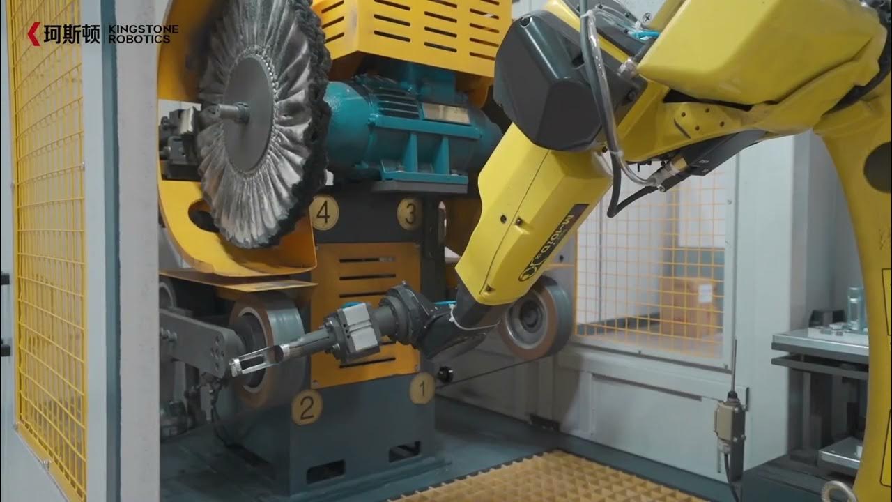 Small Integrated Aluminum Casting Robot Grinding & Polishing System ...