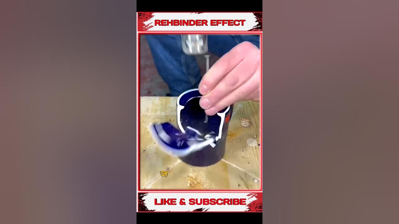 Rehbinder effect #science #sciencefacts #experiment - YouTube