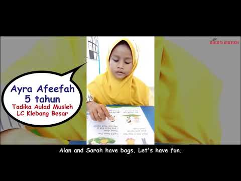 Ayra Afeefah | 5 years | Reading English - YouTube
