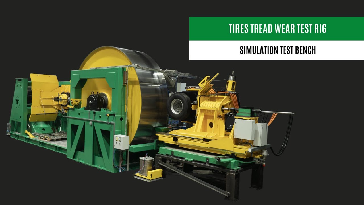 Tire tread wear simulation test bench TRWP - YouTube