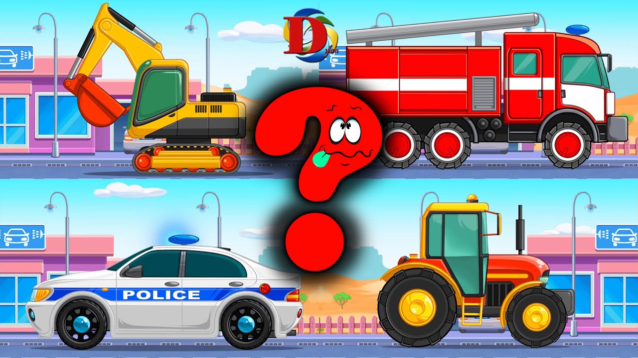 Городской транспорт и машины для детей Мультики про машинки развивающее видео Youtube