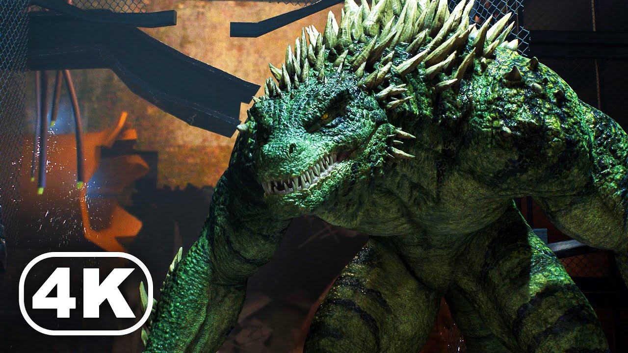 The Lizard Boss Fight with Symbiote Peter Parker ULTRA 4K 60FPS ...