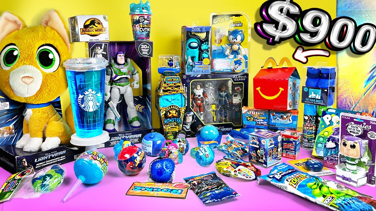 Abriendo SÓLO lo Color AZUL 💙 Sonic, LIGHTYEAR, Among Us, MiniBrands ...