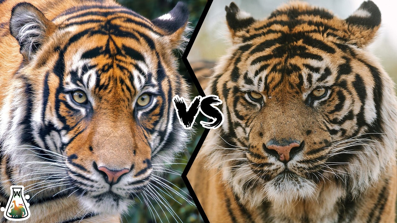 Bengal Tiger vs Sumatran Tiger - Who Would Win? - YouTube