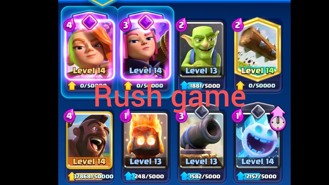 Rush strategy Gameplay in Clash Royal - YouTube