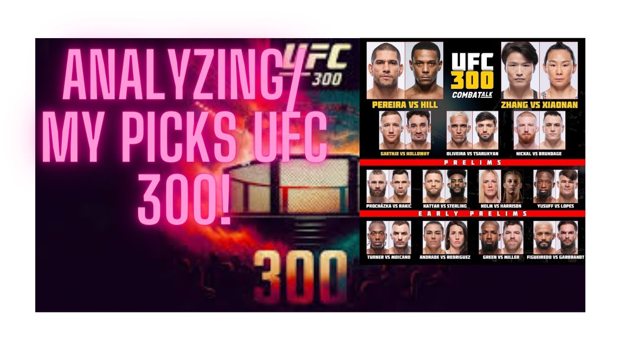 FINAL PICKS! BREAK DOWN FOR UFC 300! - YouTube