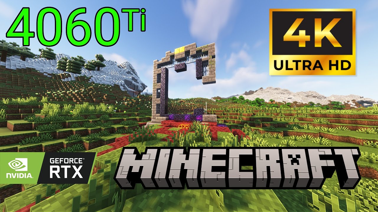 Minecraft : RTX 4060 Ti 8GB + Ryzen 5800x 3D - YouTube