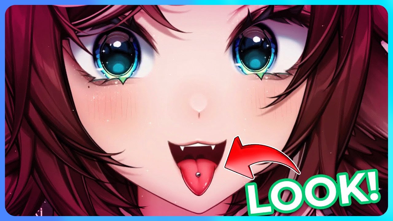 Vtuber has Tongue Physics! - YouTube