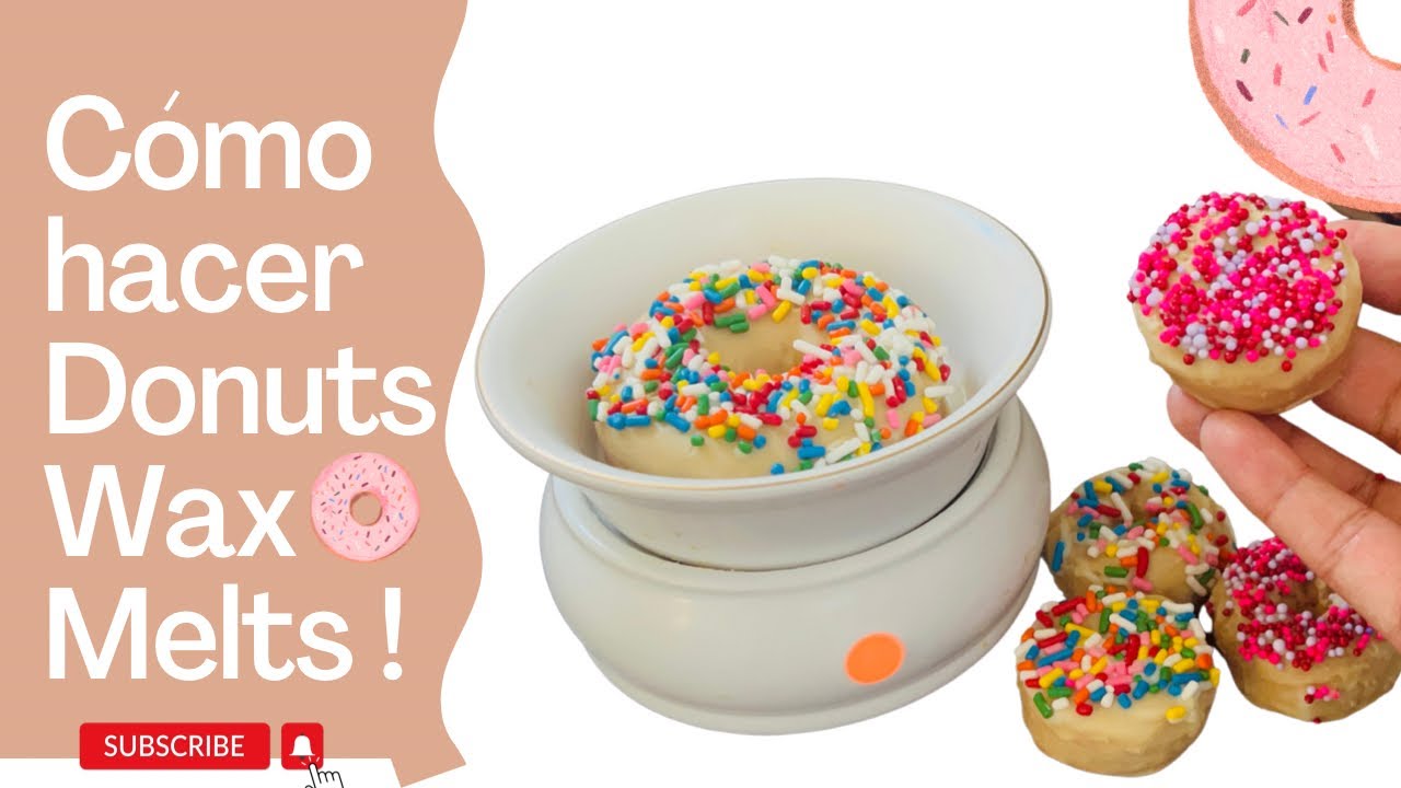 How to make donuts wax melts | Como hacer derretidos de cera en forma ...