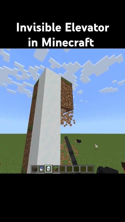 How to make invisible Elevator In Minecraft - YouTube