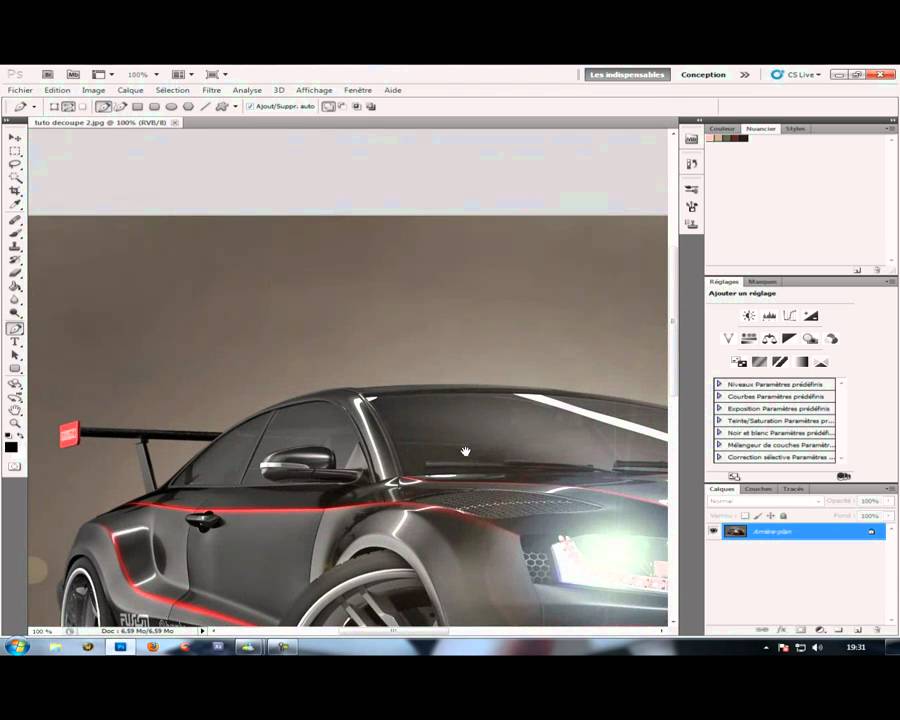 Tutoriel Photoshop - Découpage/Détourage personnage - YouTube