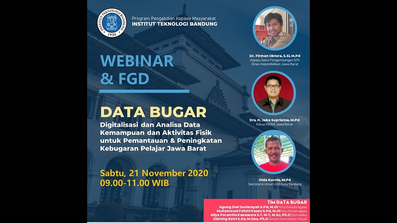 FGD DAN WEBINAR "DATA BUGAR" | PENGABDIAN MASYARAKAT LPPM ITB - YouTube