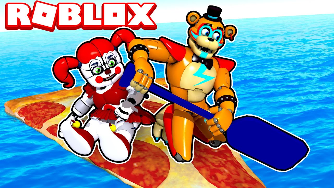How to Build a GIANT PIZZA BOAT for TREASURE with Glamrock Freddy and ...