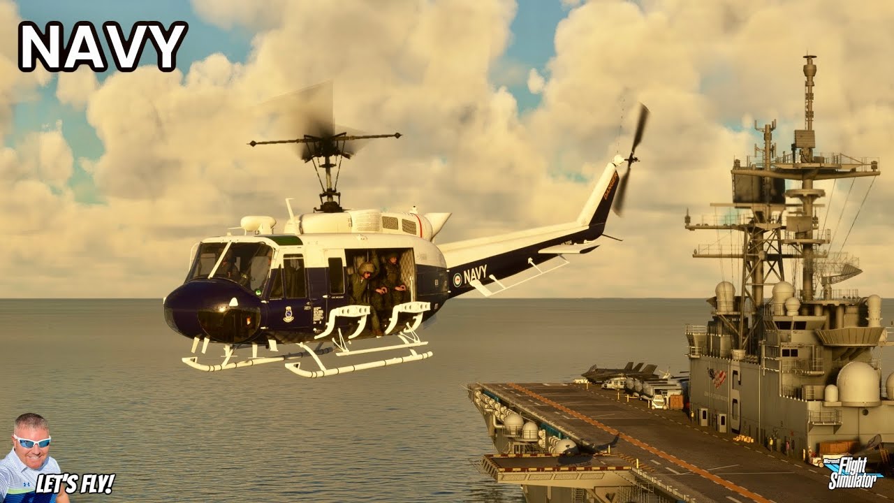Australian Royal Navy Trains On Huey Chopper From Amphibious Carriers ...