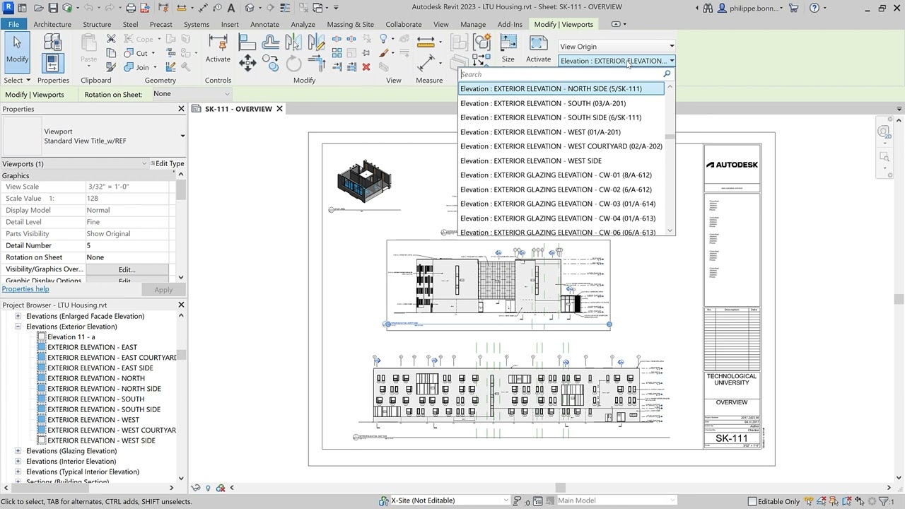 Revit 2023: Swap views on a sheet - YouTube