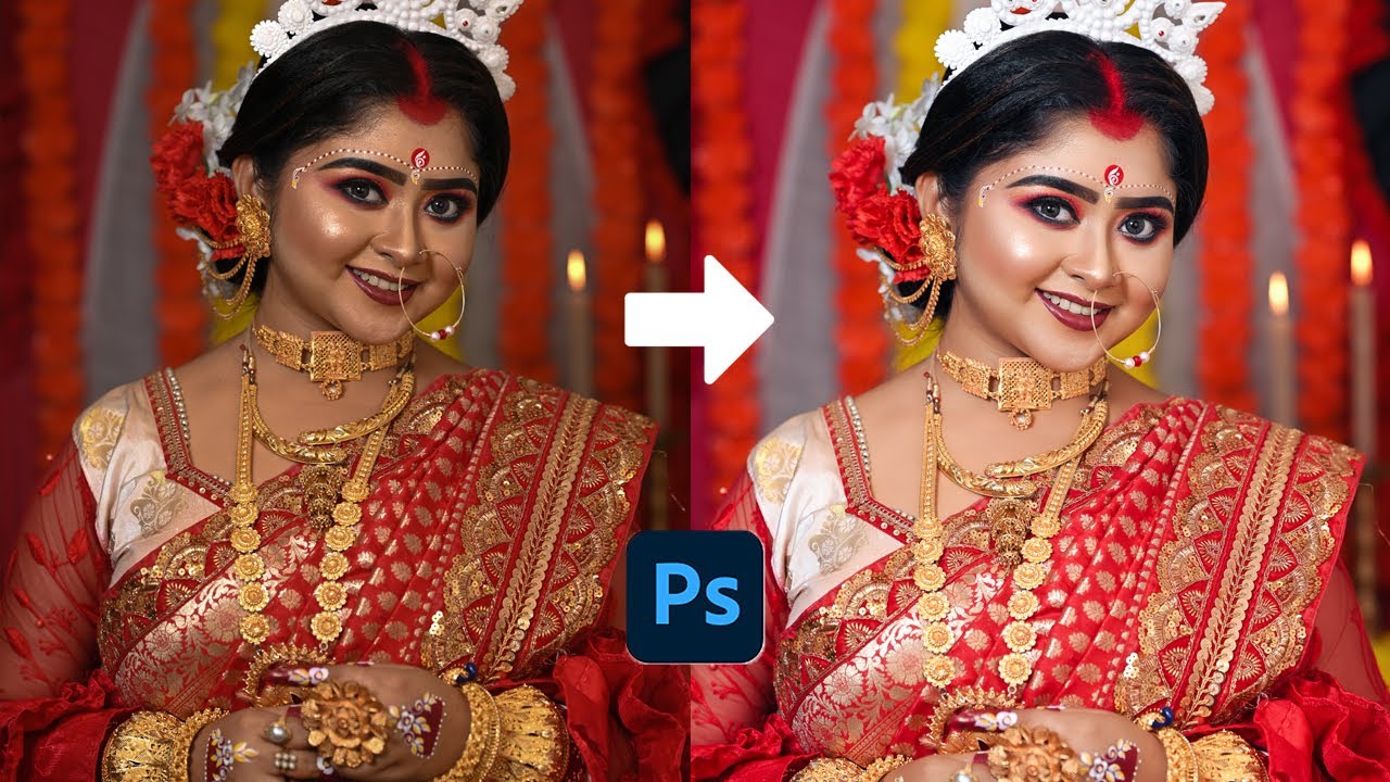 Bridal Photo Editing Tutorial | Bengali Editing Tutorial | Abir ...