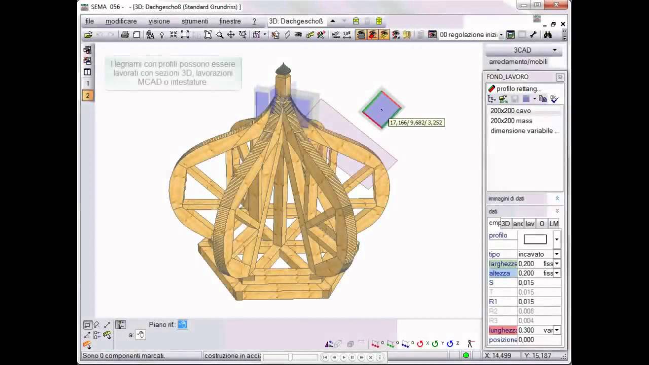 Realizzazione di qualsiasi forma curvata per i legnami V12.0 - YouTube