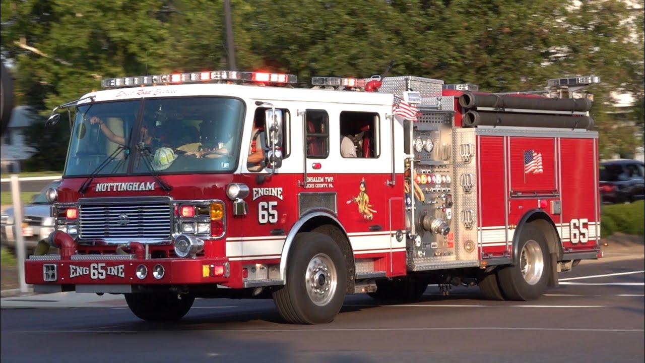 Nottingham Fire Company Engine 65 Responding - YouTube