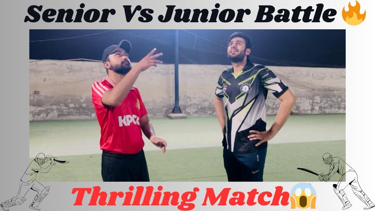THE CLASH OF THE TITANS 😱 SENIOR VS JUNIOR! 🔥 // Cricket Battle - YouTube