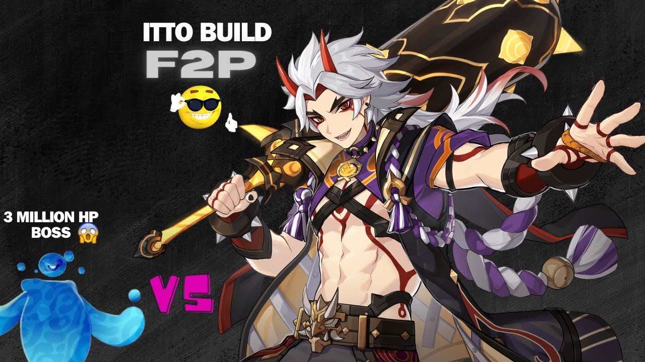 Arataki Itto F2P build VS BOSS 3 MILLION HP | Genshin Impact Indonesia ...
