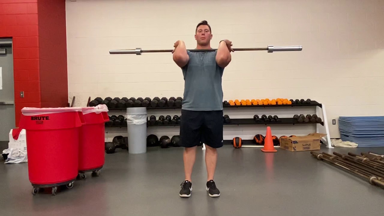 Elite Camp 2020 Isometric Front Squat - YouTube