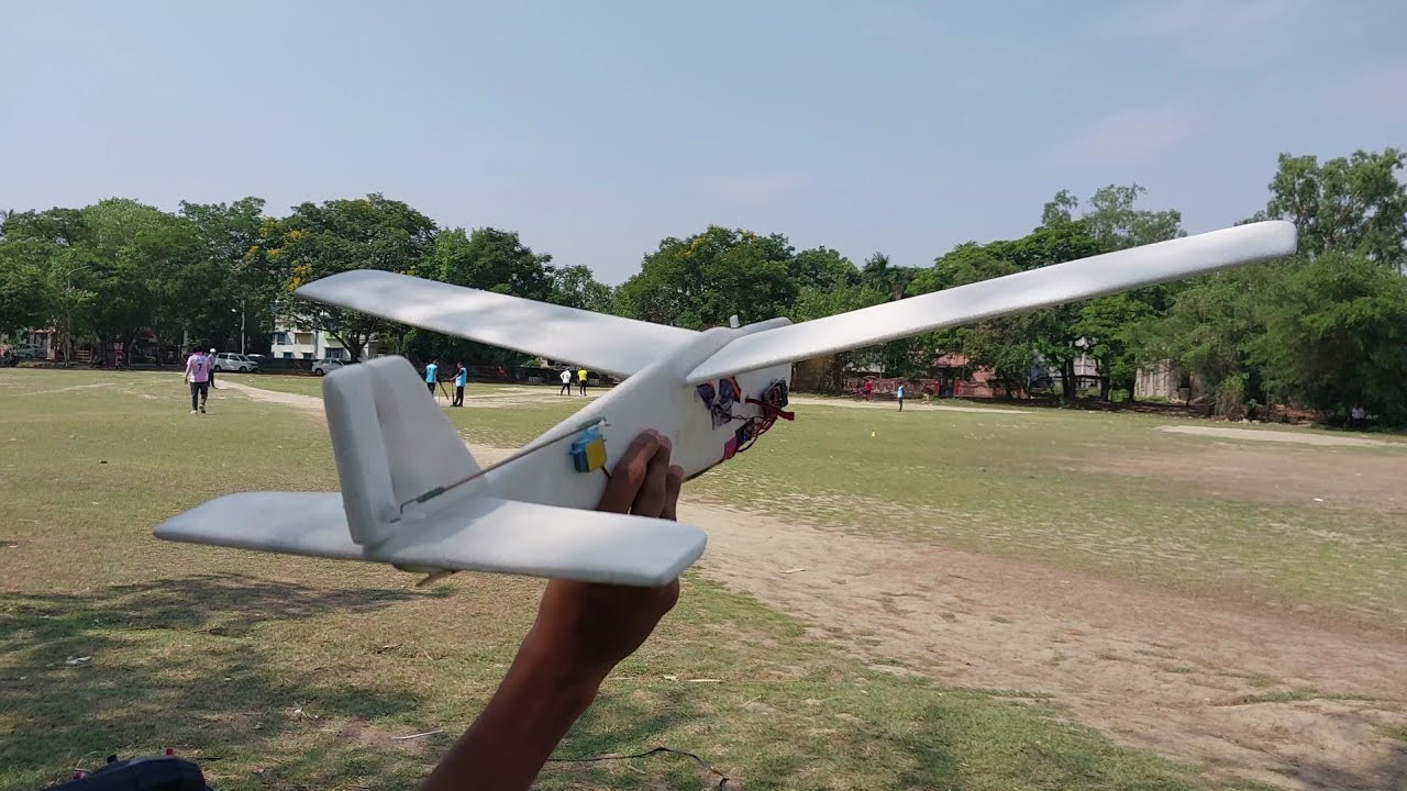 Rc plane with coreless motor , flight video - YouTube