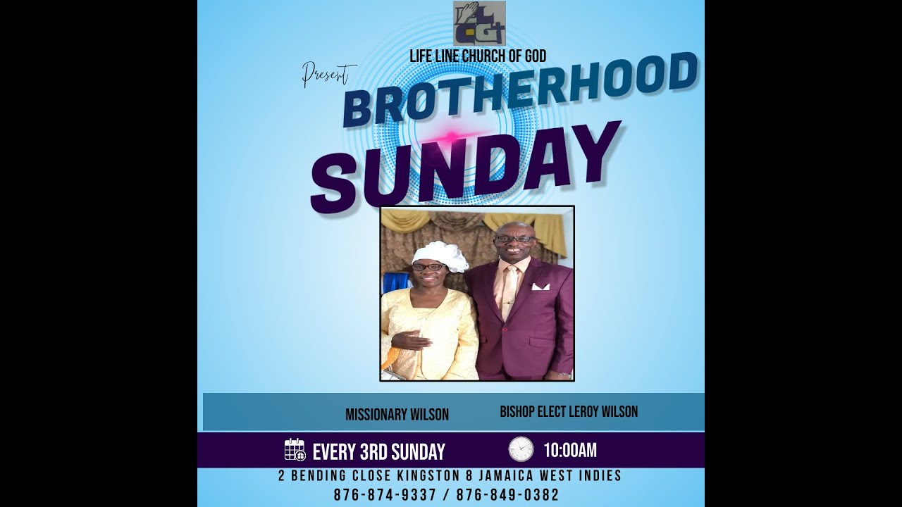 LLCOG | WELCOME TO OUR BROTHERHOOD SUNDAY MORNING SERVICE LIVE! | 16TH ...