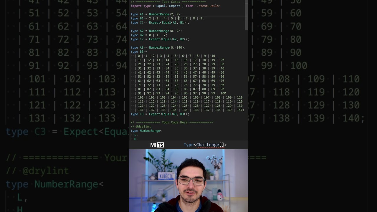 Number Range TypeScript Type Challenges 8640 MEDIUM YouTube Number Range TypeScript Type Challenges 8640 MEDIUM YouTube