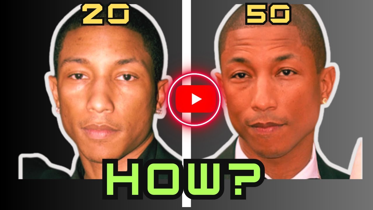 Pharrell Williams (50) Skincare Routine [ Anti Aging Secrets] - YouTube