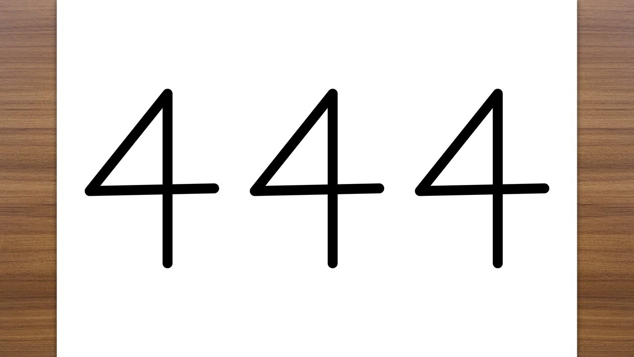How to Draw Temple from '444' | Temple Drawing Easy | Number Drawing ...