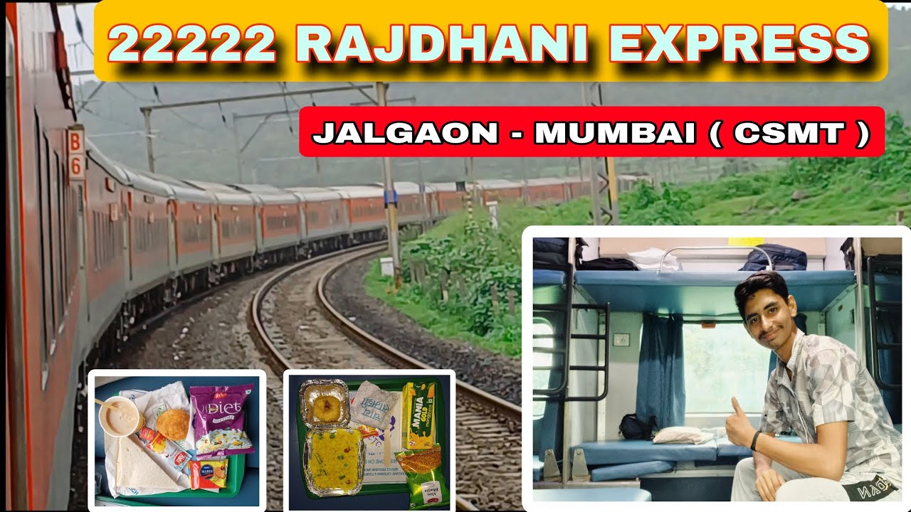 22222 Rajdhani Express JALGAON to MUMBAI Train Journey in 3AC || # ...