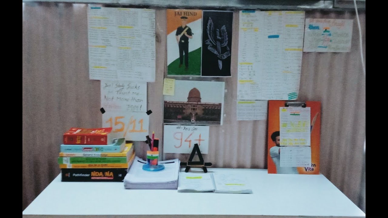 NDA ⚔️Aspirant Study Table🔥|NDA MOTIVATION | Iss baar NDA paar|Jai Hind ...