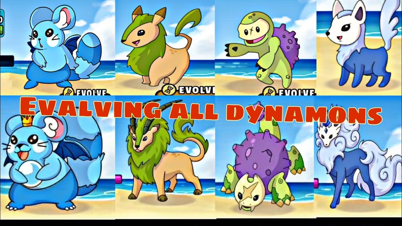 evalving all new dynamons, dynamons world, lv45, dynamons ...