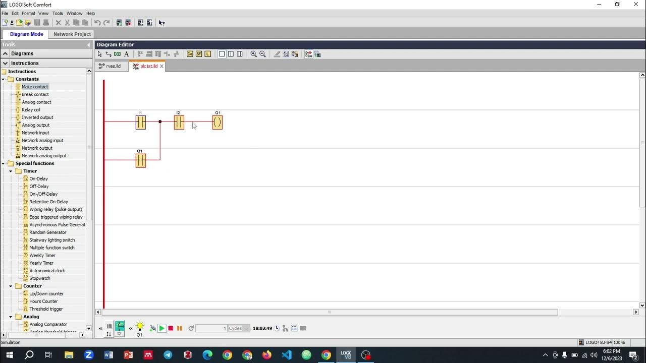 DOL starter Using Plc - YouTube